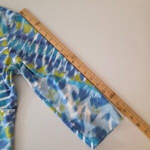Ruby Rd. | Tops | Ruby Rd Cotton Faux Wrap Top Women Large Blue Ikat ...
